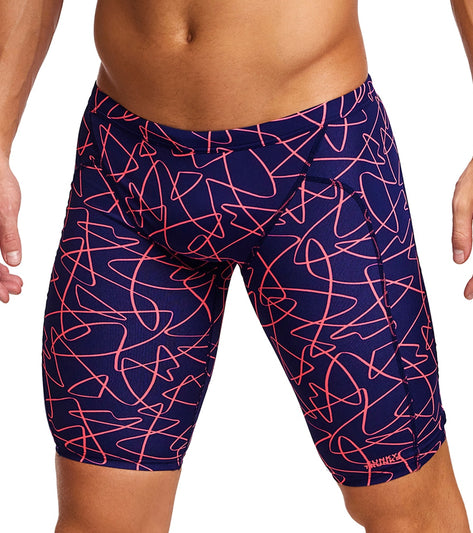 Funky Trunks Men's Serial Texta Jammer Swimsuit at SwimOutlet.com