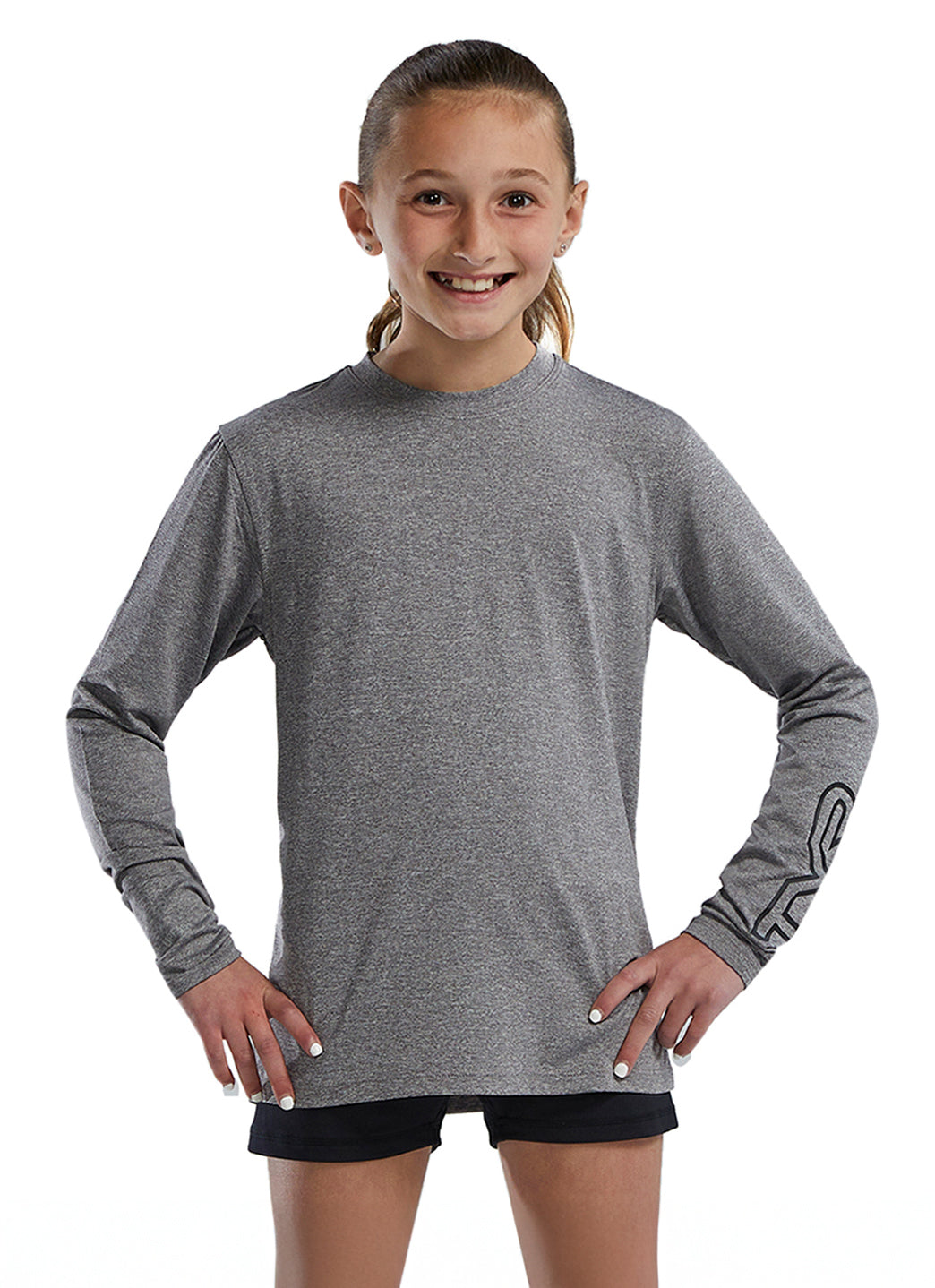 TYR Unisex SunDefense Long Sleeve Rash Guard (Little Kid, Big Kid) at ...
