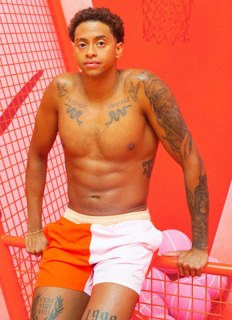 Sporti x Shaine Casas Cherry Lemonade 5'' Swim Trunk at SwimOutlet.com