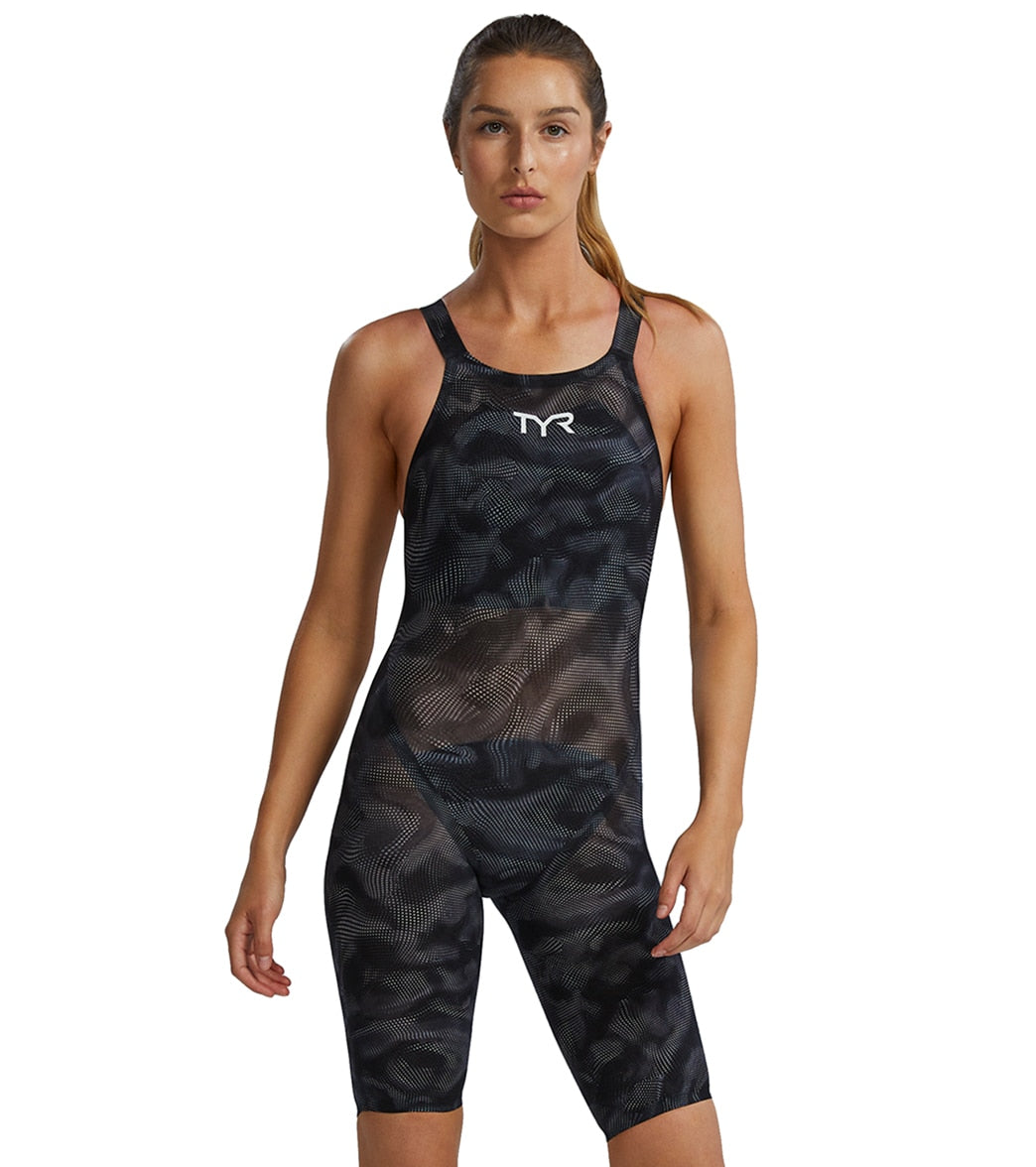 TYR Women's Avictor 2.0 Exolon Open Back Flex Hip Tech Suit Swimsuit at ...