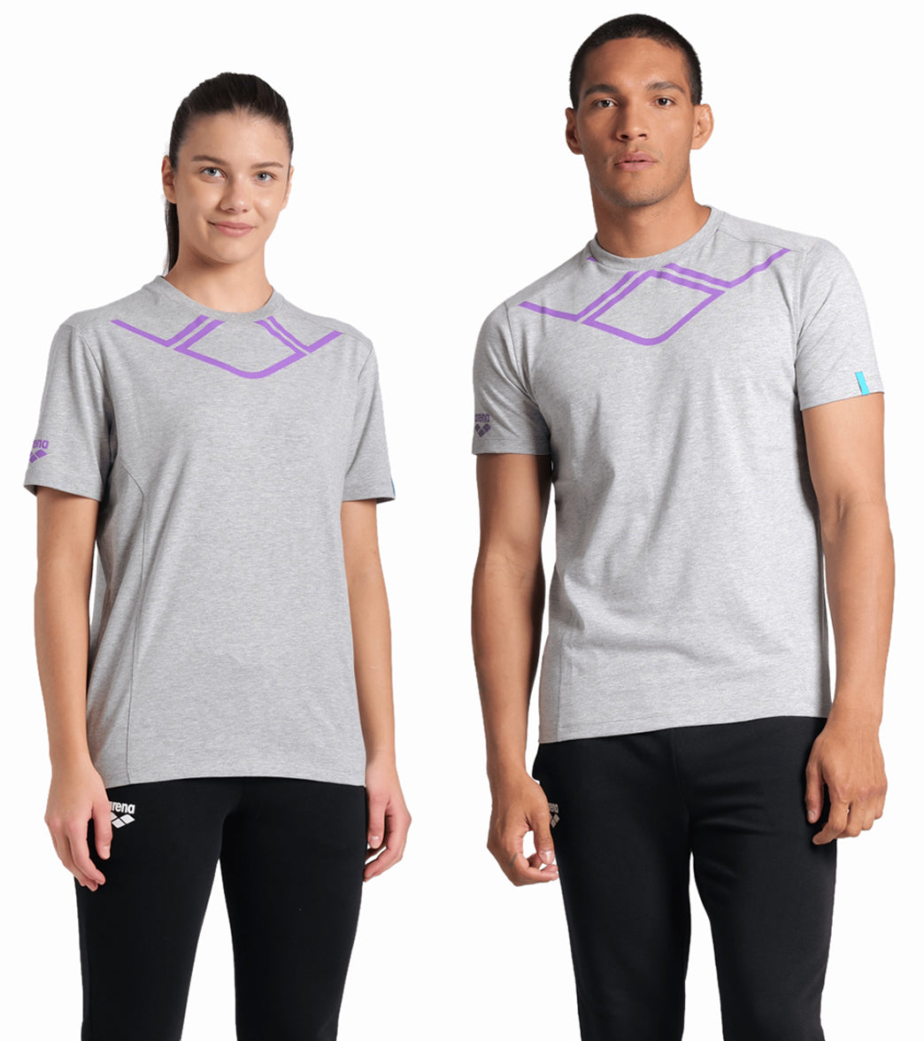 Arena Unisex Logo Cotton Short Sleeve T-Shirt at SwimOutlet.com