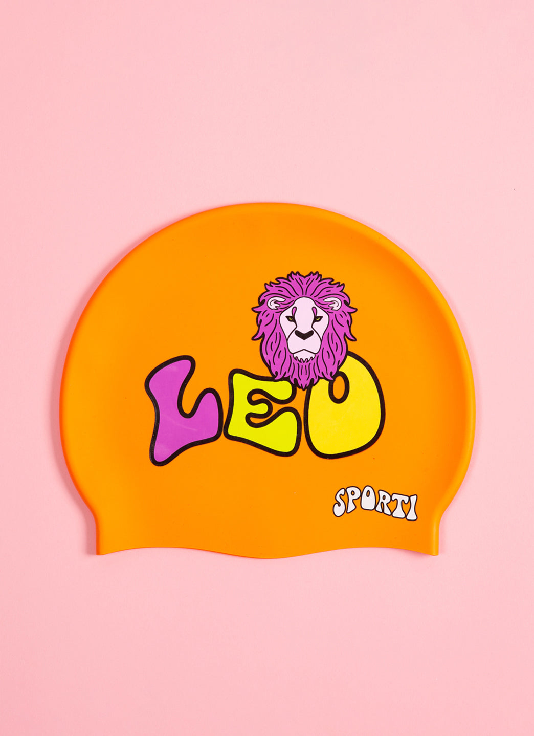 Sporti Groovy Zodiac Leo Silicone Swim Cap at SwimOutlet.com