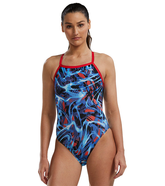 TYR Women's Electro Diamondift One Piece Swimsuit at SwimOutlet.com