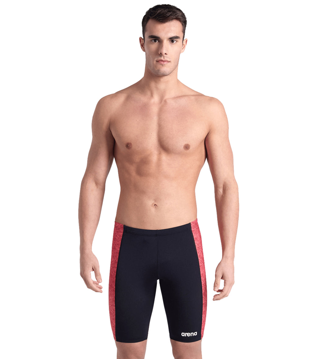 Arena Men's Abstract Tiles Jammer Swimsuit at SwimOutlet.com