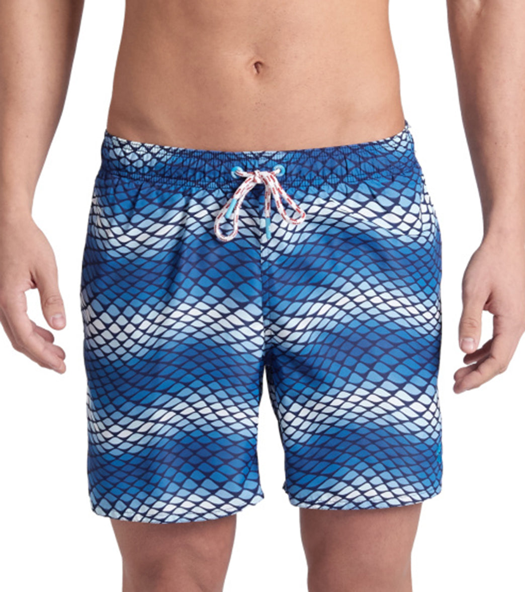 Arena Men's Printed Beach Boxer Swim Trunks at SwimOutlet.com