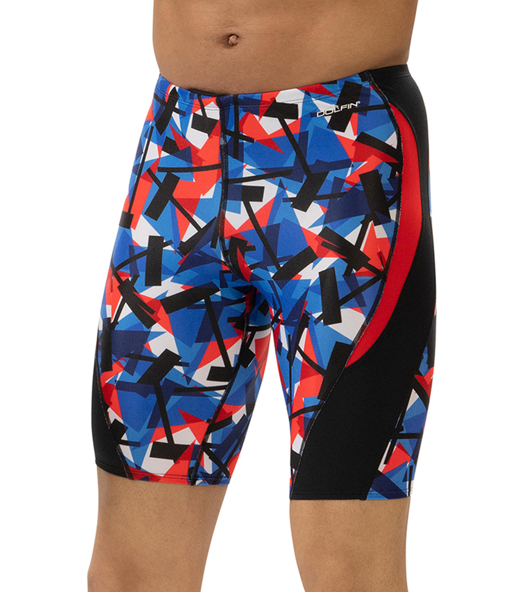 Dolfin Men's Reliance Color Blocked Razor Jammer Swimsuit at SwimOutlet.com