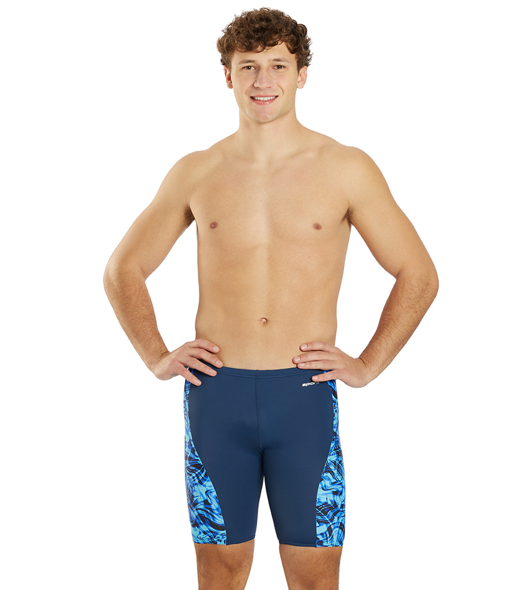 Sporti Sonic Bloom Splice Jammer Swimsuit (22-40) at SwimOutlet.com