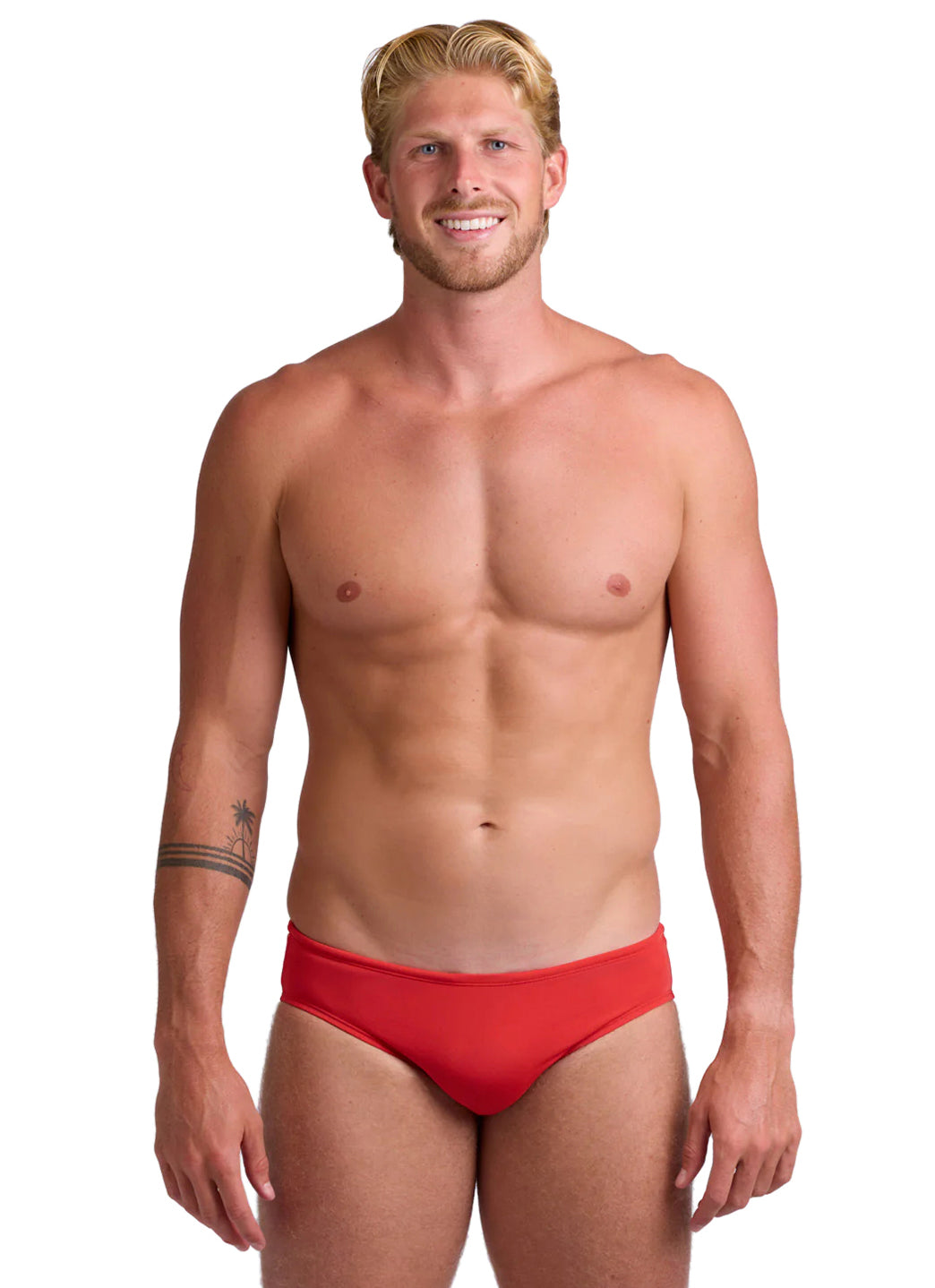 JOLYN Men's Brolyn Solid Brief Swimsuit at SwimOutlet.com