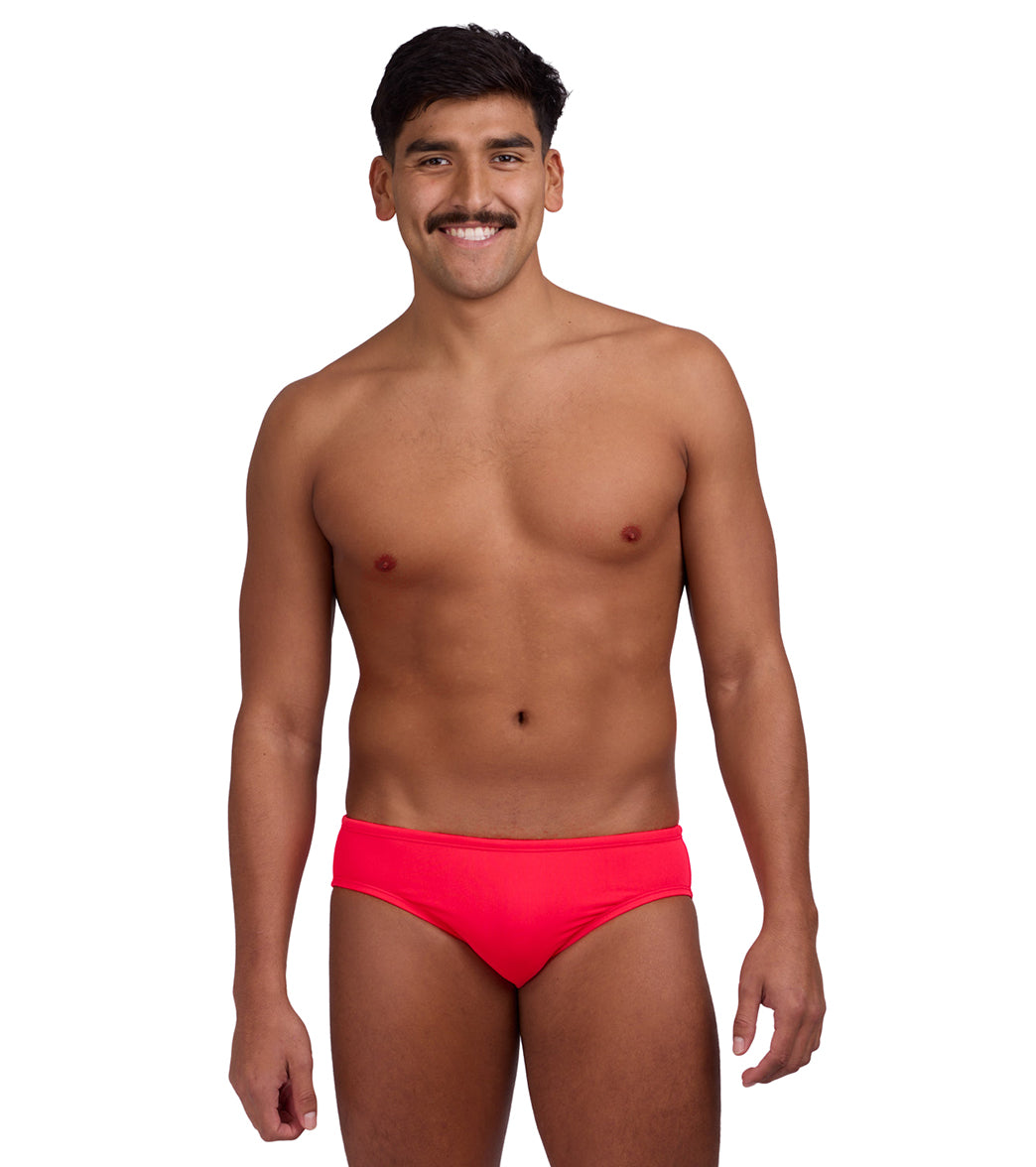JOLYN Men's Brolyn Solid Brief Swimsuit at SwimOutlet.com