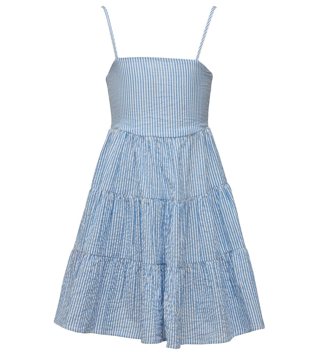 Snapper Rock Girls' Cornflower Stripe Beach Dress (Little Kid, Big Kid ...