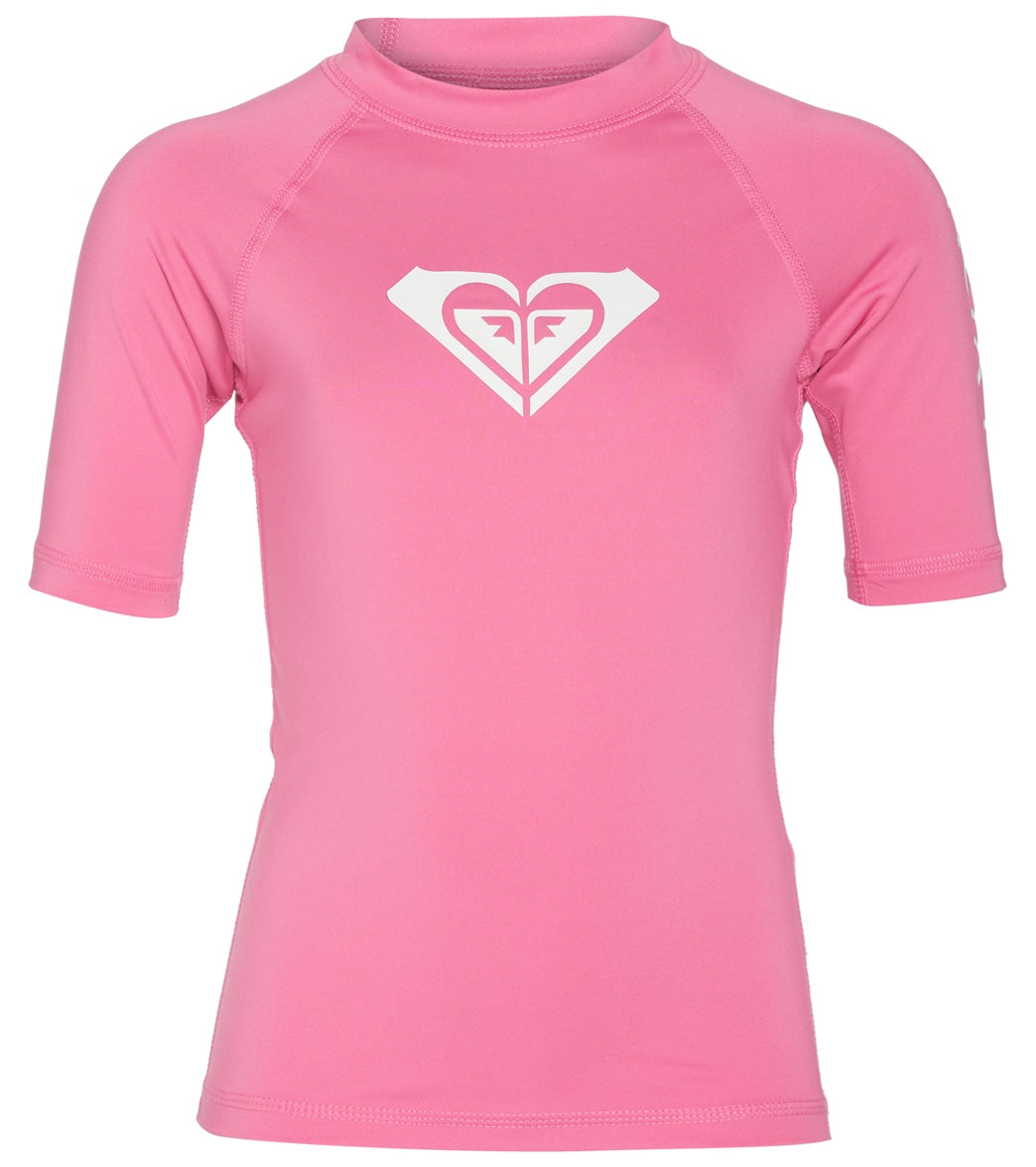 Roxy Girls' Whole Hearted Short Sleeve Rashguard (Toddler, Little Kid ...