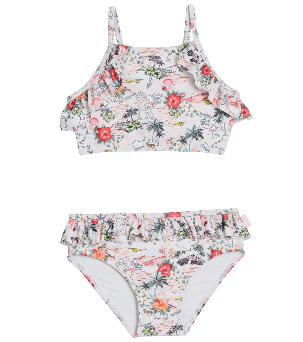 Seafolly Girls' Coast To Coast Two Piece Halter Bikini Set (Baby ...