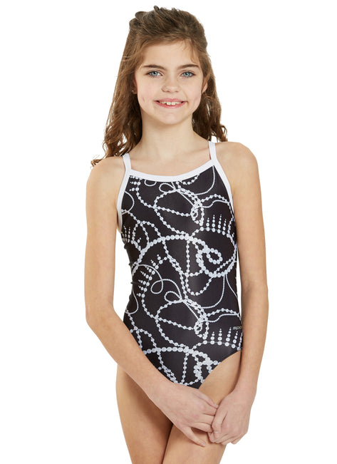 Sporti x Emma Weyant Saint-Tropez Pearl Thin Strap One Piece Swimsuit ...