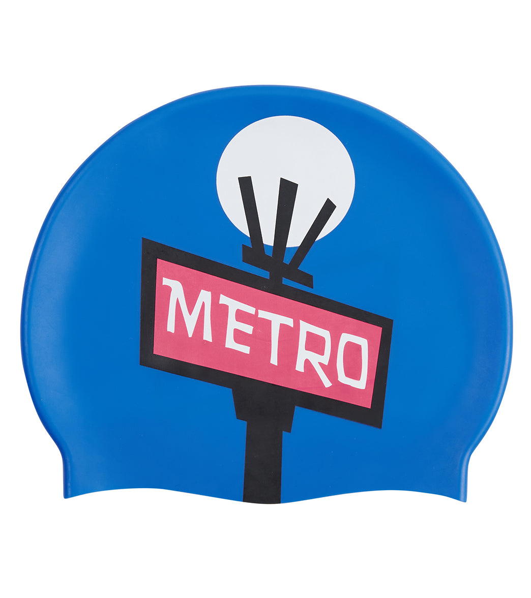 Sporti Paris Metro Pop Silicone Swim Cap at SwimOutlet.com