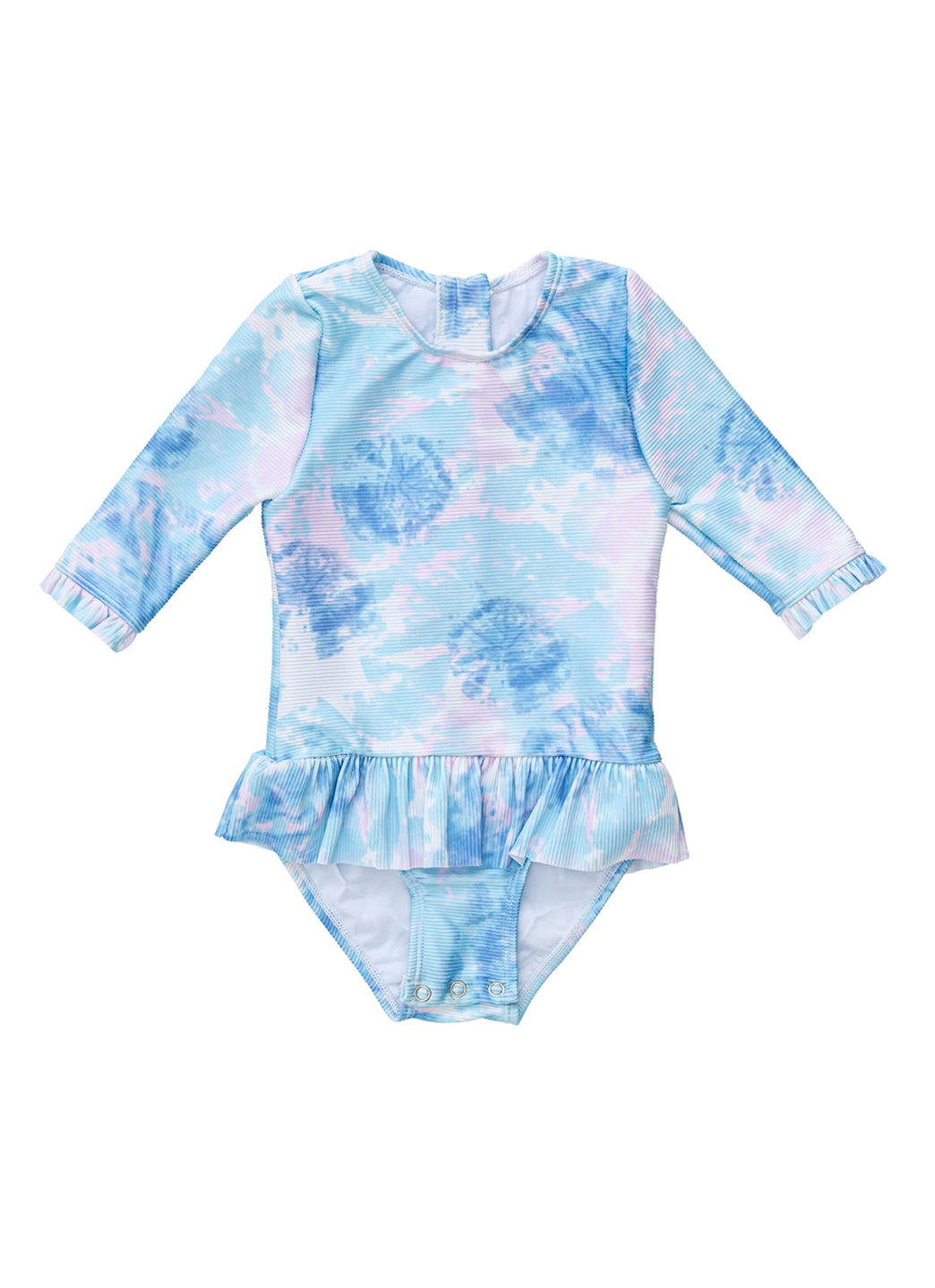 Snapper Rock Girls' Sky Dye 3/4 Sleeve Surf Suit (Baby, Toddler) at ...