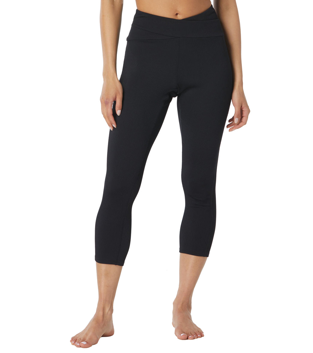 Beach House Women's Ribbed Solid Samba Swim Tights at SwimOutlet.com