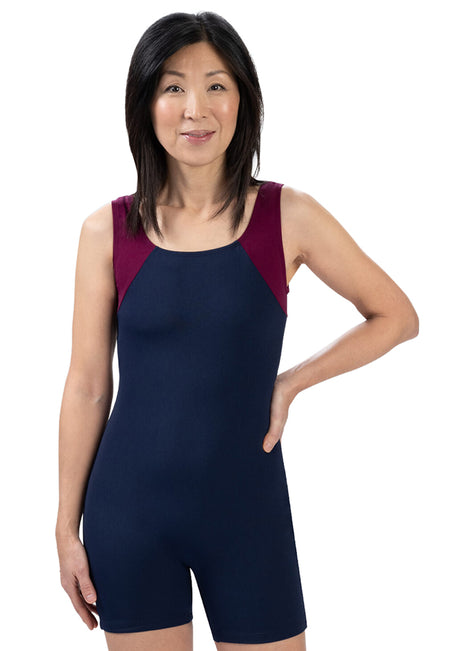 Dolfin Women's Aquashape Aquatard Color Block Unitard Swimsuit at ...