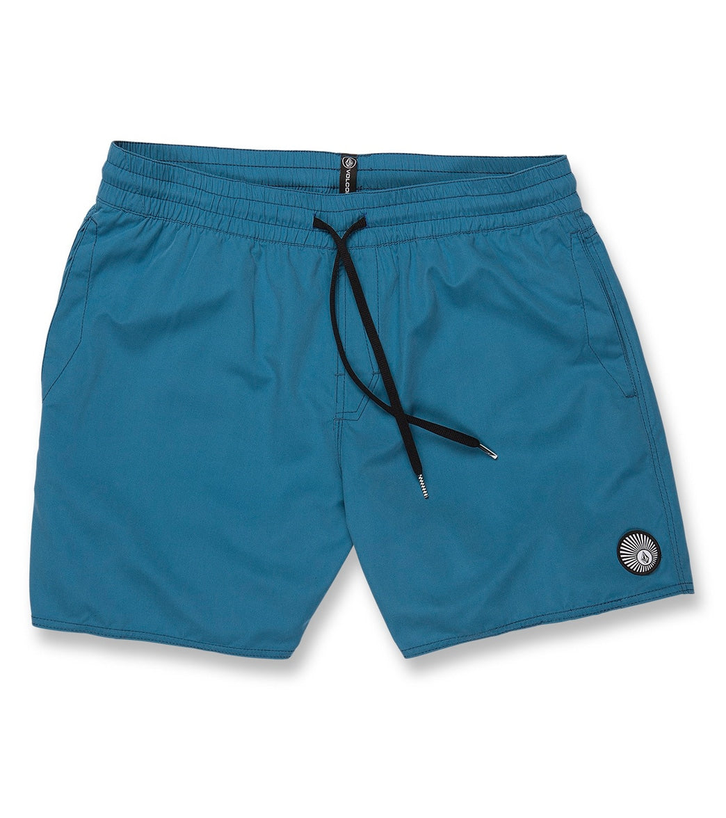 Volcom Men's 16" Lido Solid Swim Trunks at SwimOutlet.com