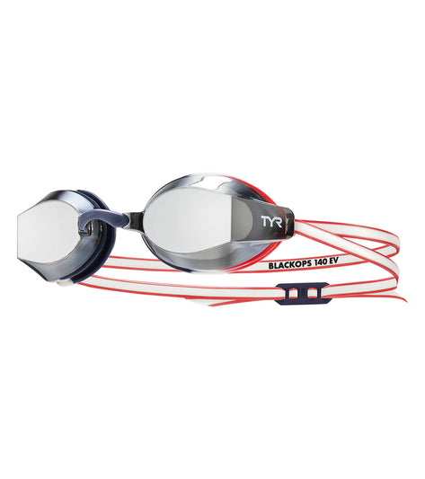 TYR USA Black Ops 140 EV Mirrored Racing Goggle at SwimOutlet.com
