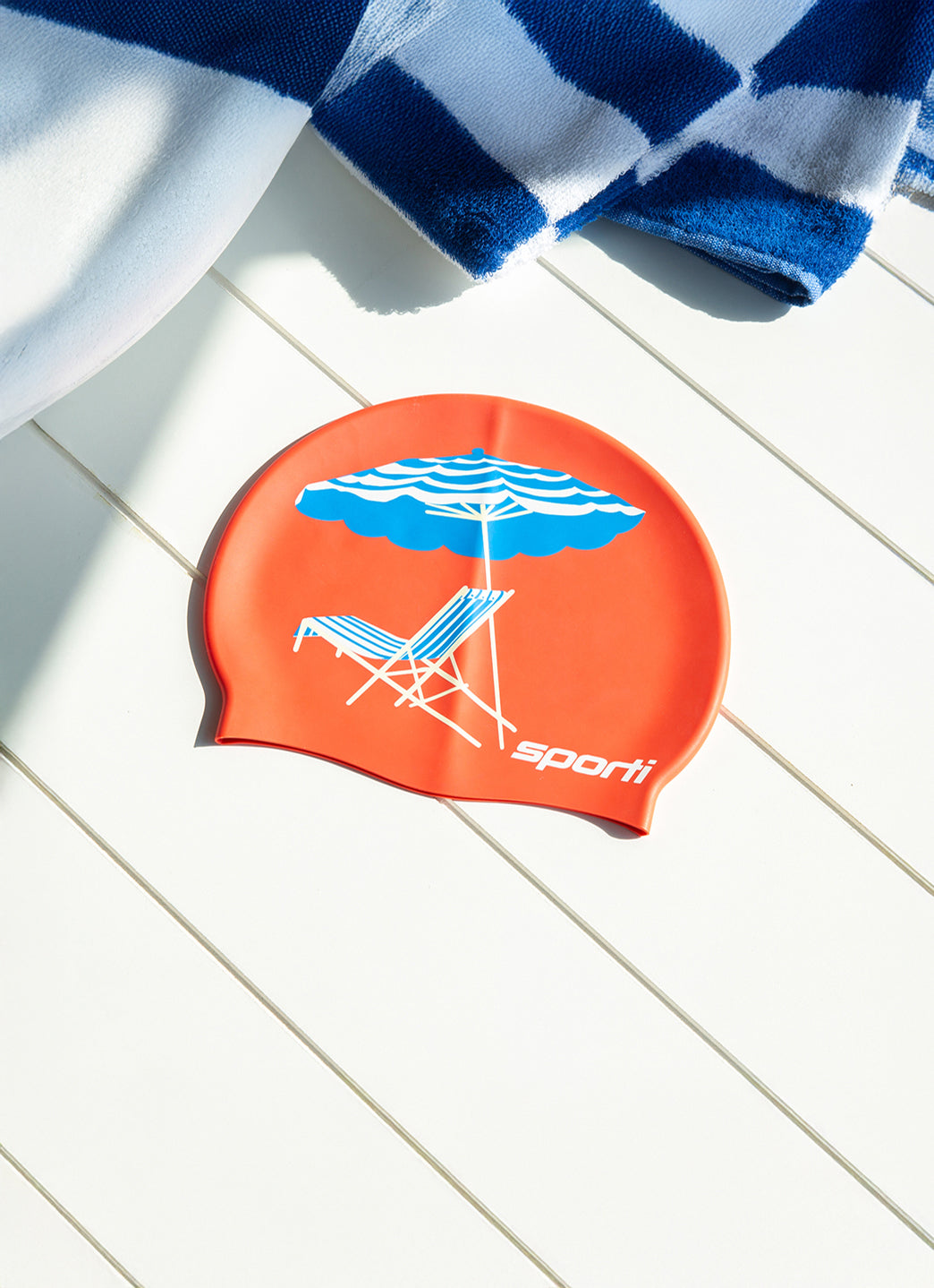 Sporti x Emma Weyant Beach Club Silicone Swim Cap at SwimOutlet.com