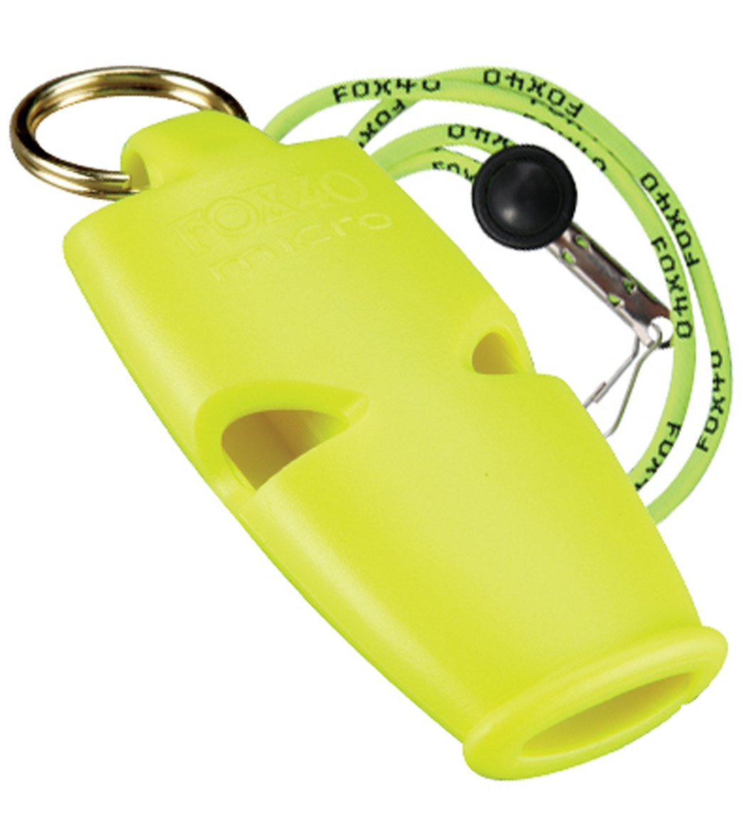 Fox 40 Micro Lifeguard Whistle with Breakaway Lanyard at SwimOutlet.com
