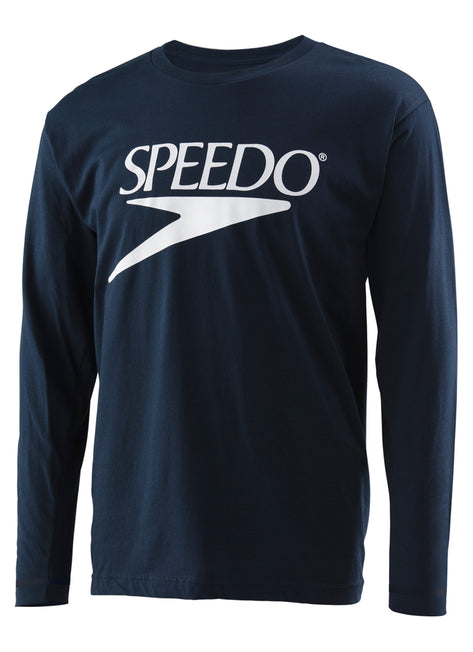 Speedo Unisex Vintage Logo Long Sleeve Crew Tee at SwimOutlet.com