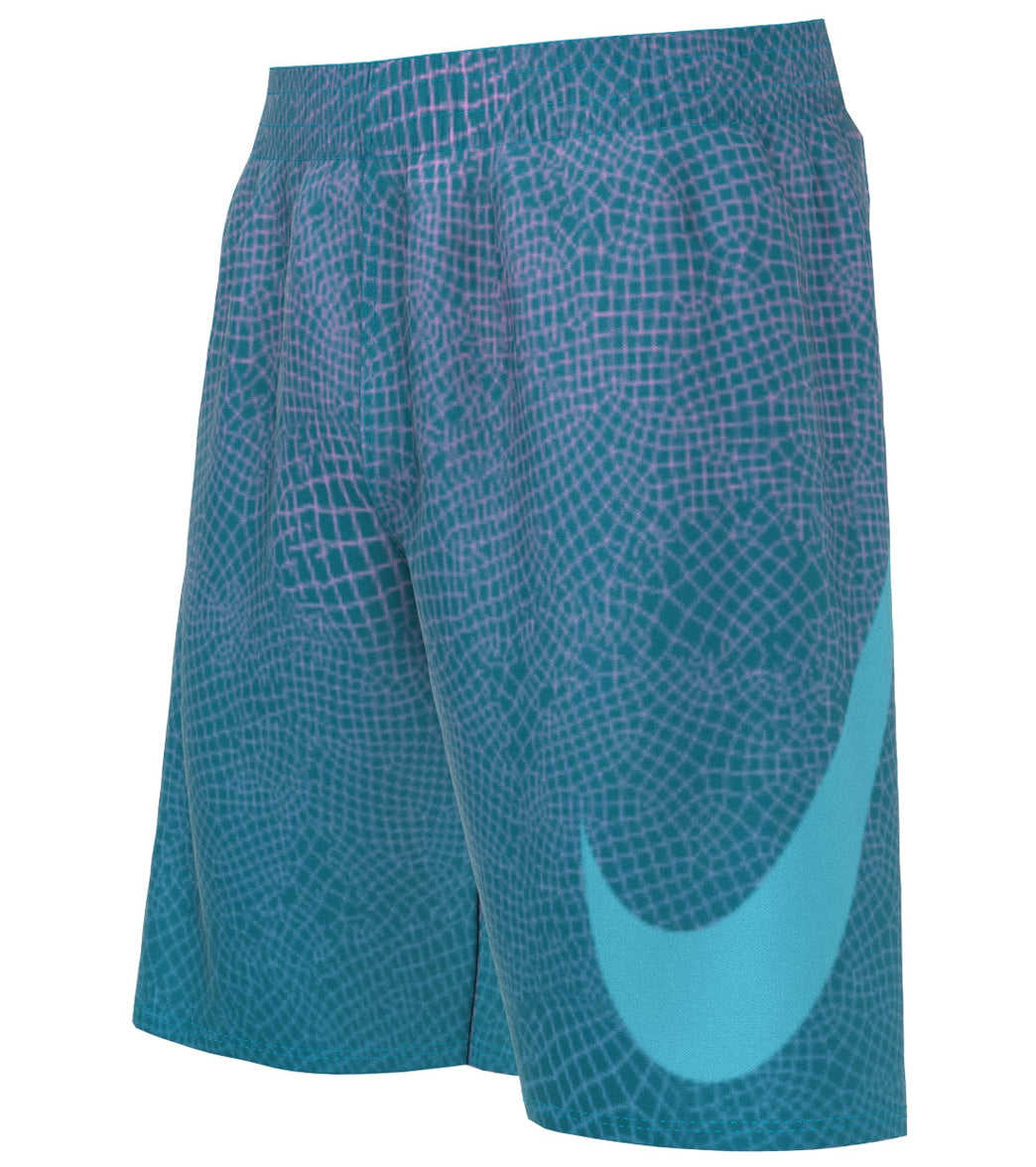 Nike Boys' Grid Swoosh Swim Trunks (Big Kid) at SwimOutlet.com