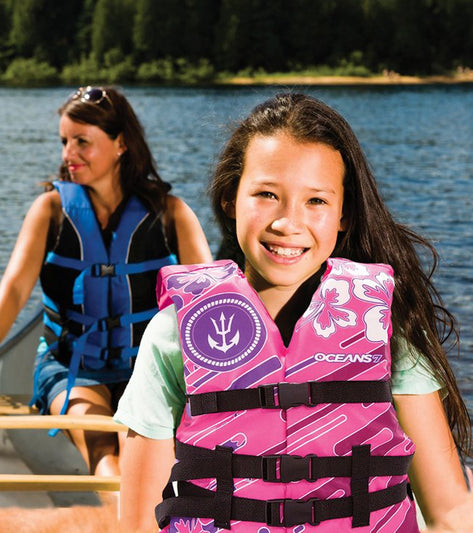 Aqua Leisure Kids' USCGA 3 Buckle Personal Flotation Device (50-90 lbs ...