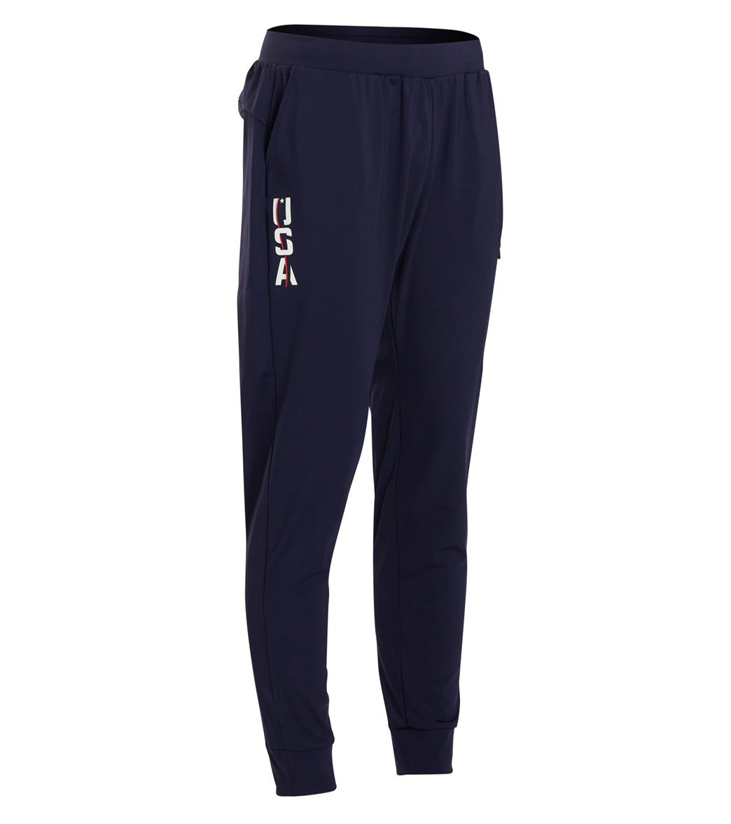 TYR Men's USA Elevation Tech Jogger Pants at SwimOutlet.com