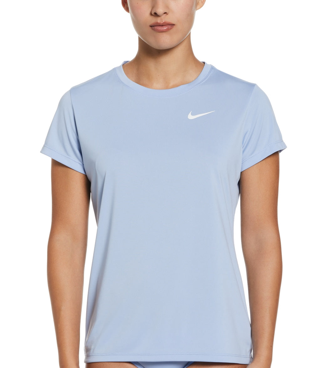 Nike Women's Essential Hydro Short Sleeve Swim Shirt at SwimOutlet.com