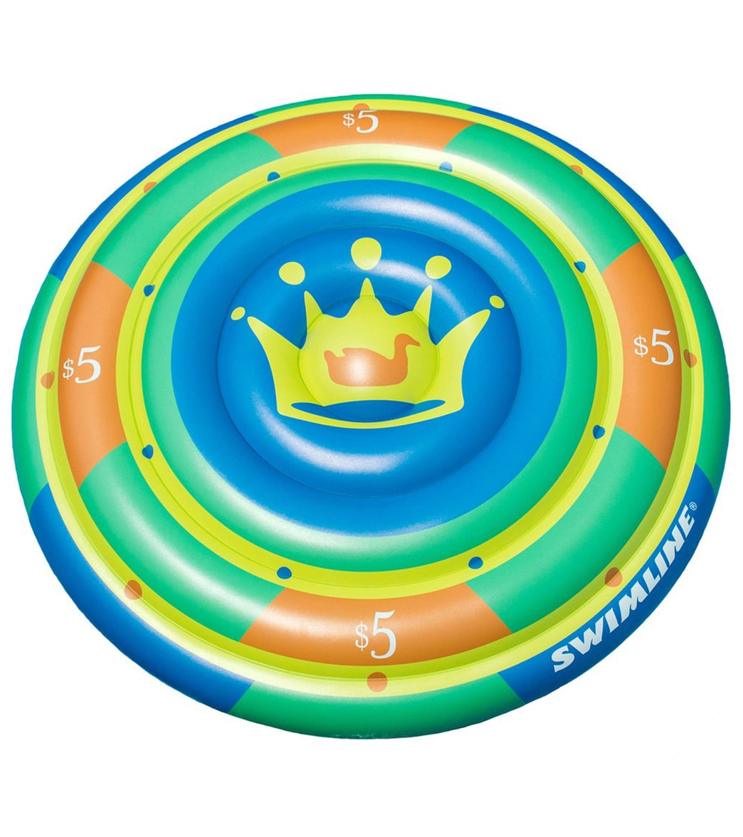 Swimline High Roller Casino Chip Island Pool Float at SwimOutlet.com