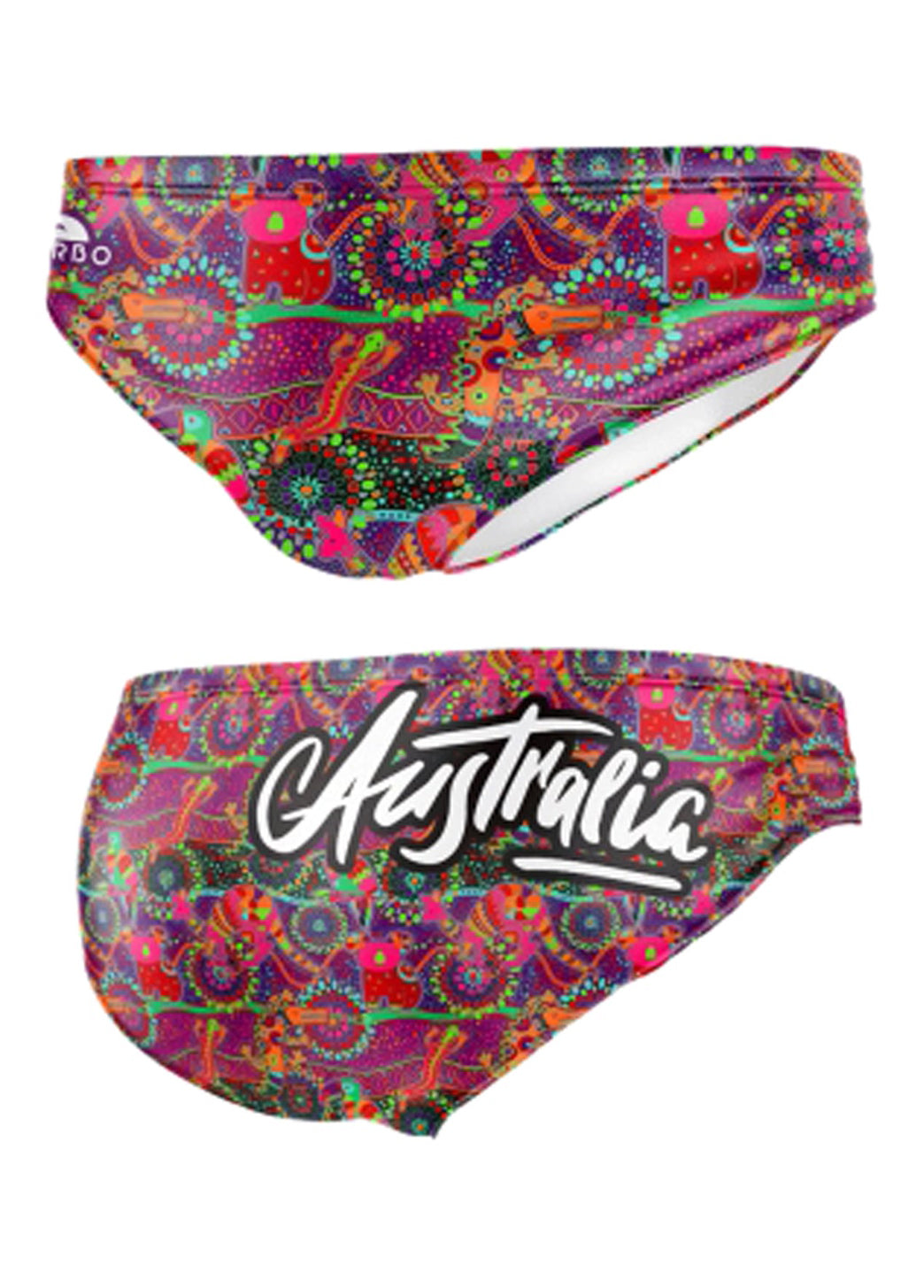Turbo Men's Australia Water Polo Brief Swimsuit at SwimOutlet.com