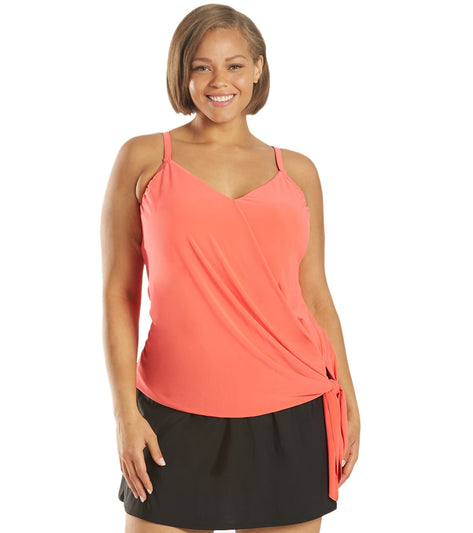 Magicsuit by Miraclesuit Plus Size Alex Tankini Top at SwimOutlet.com