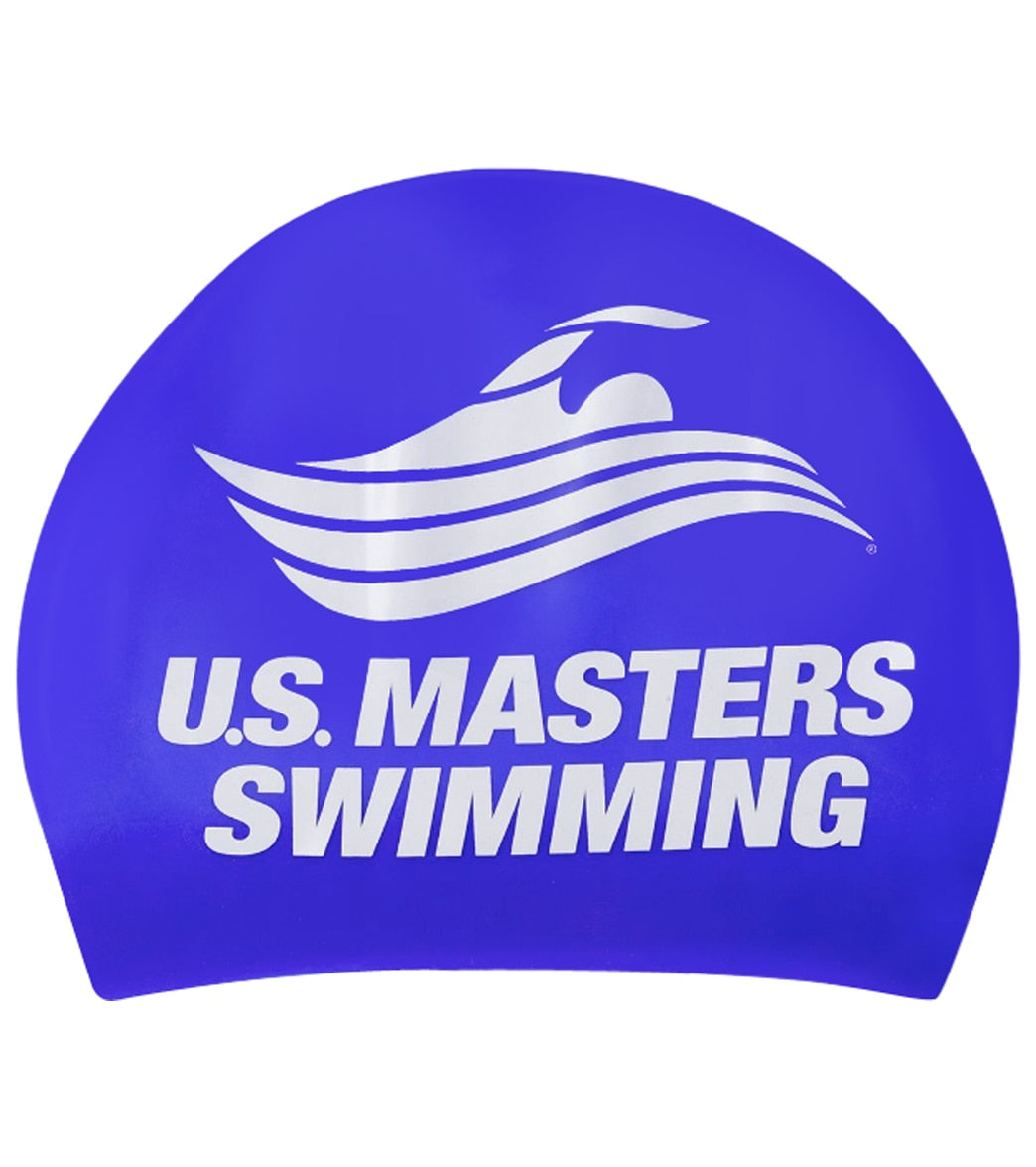 USMS Long Hair Silicone Swim Cap at SwimOutlet.com