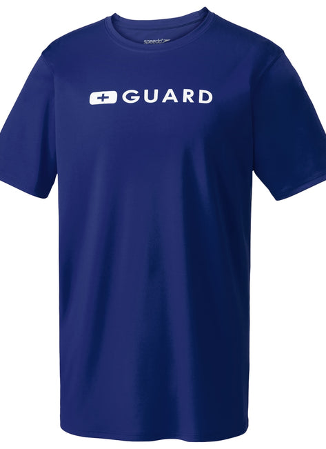 Speedo Lifeguard Men's Short Sleeve Solid Swim Tee at SwimOutlet.com