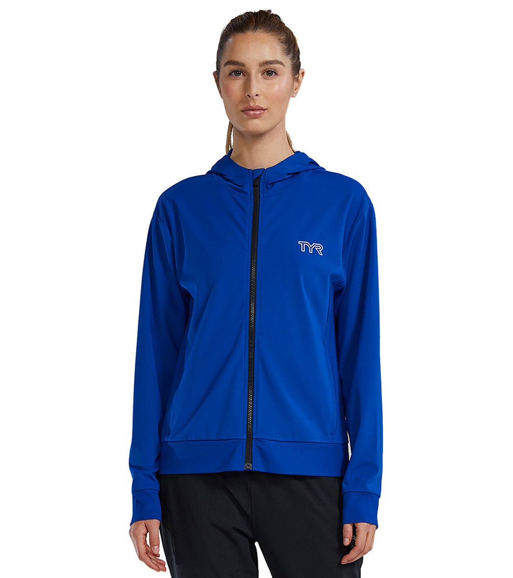 TYR Women's Tech Full Zip Hoodie at SwimOutlet.com