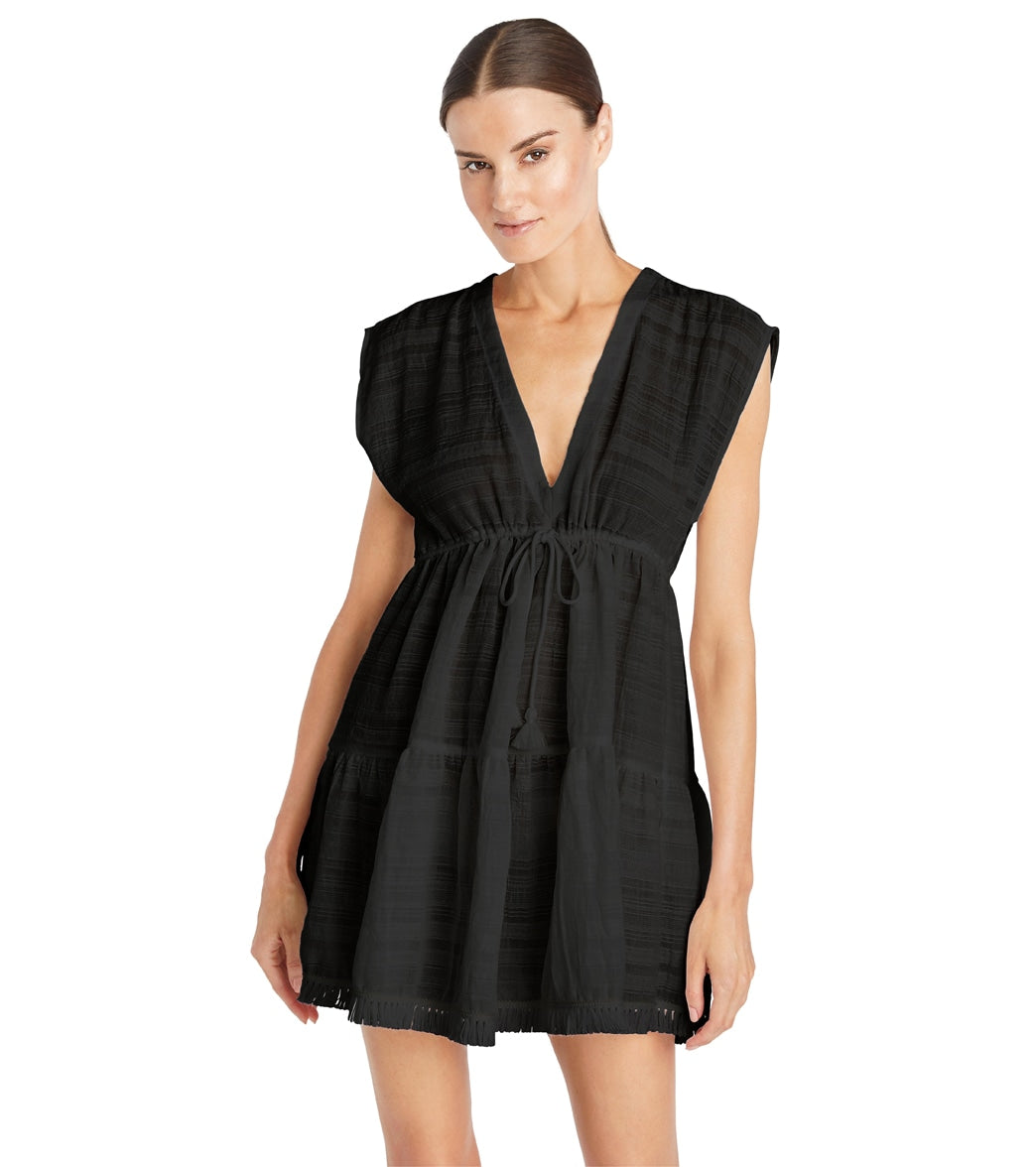 Robin Piccone Women's Natalie Flouncy Cover Up Dress at SwimOutlet.com