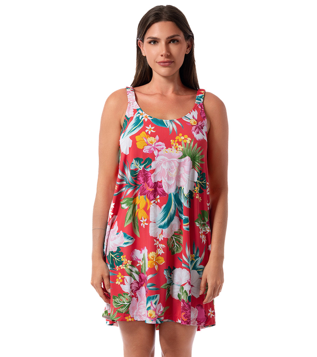 Jantzen Women's Morning Bloom Leah Short Dress Cover Up at SwimOutlet.com