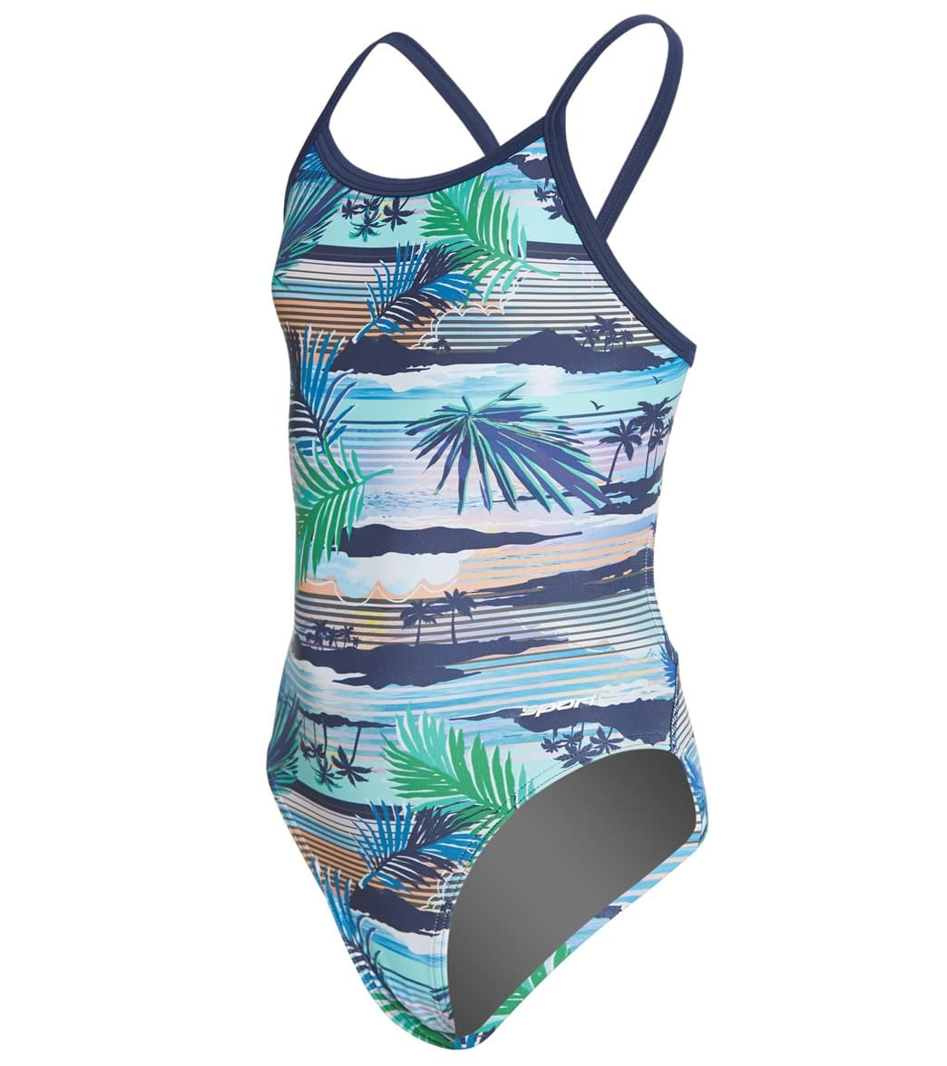Bulk order on Sporti Tropic Thin Strap One Piece Swimsuit Youth (22-28 ...