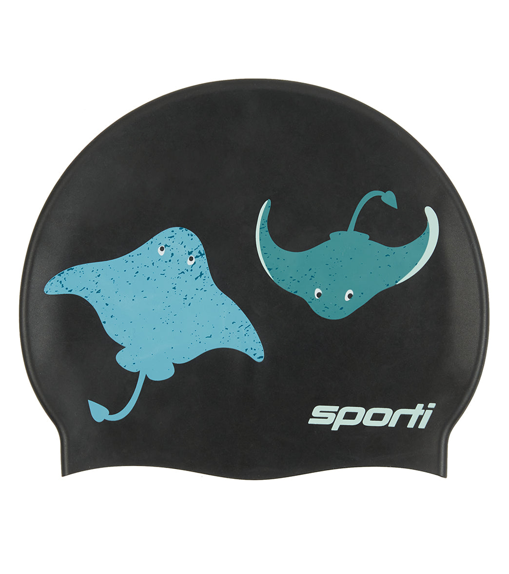 Sporti Stingray Fever Silicone Swim Cap at SwimOutlet.com