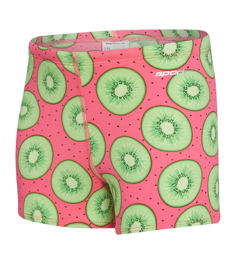 Sporti HydroLast Love Kiwi Square Leg Swimsuit Youth (22-28) at ...