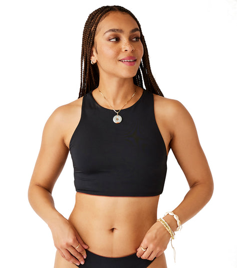 Carve Designs Sanitas Reversible High Neck Bikini Top at SwimOutlet.com