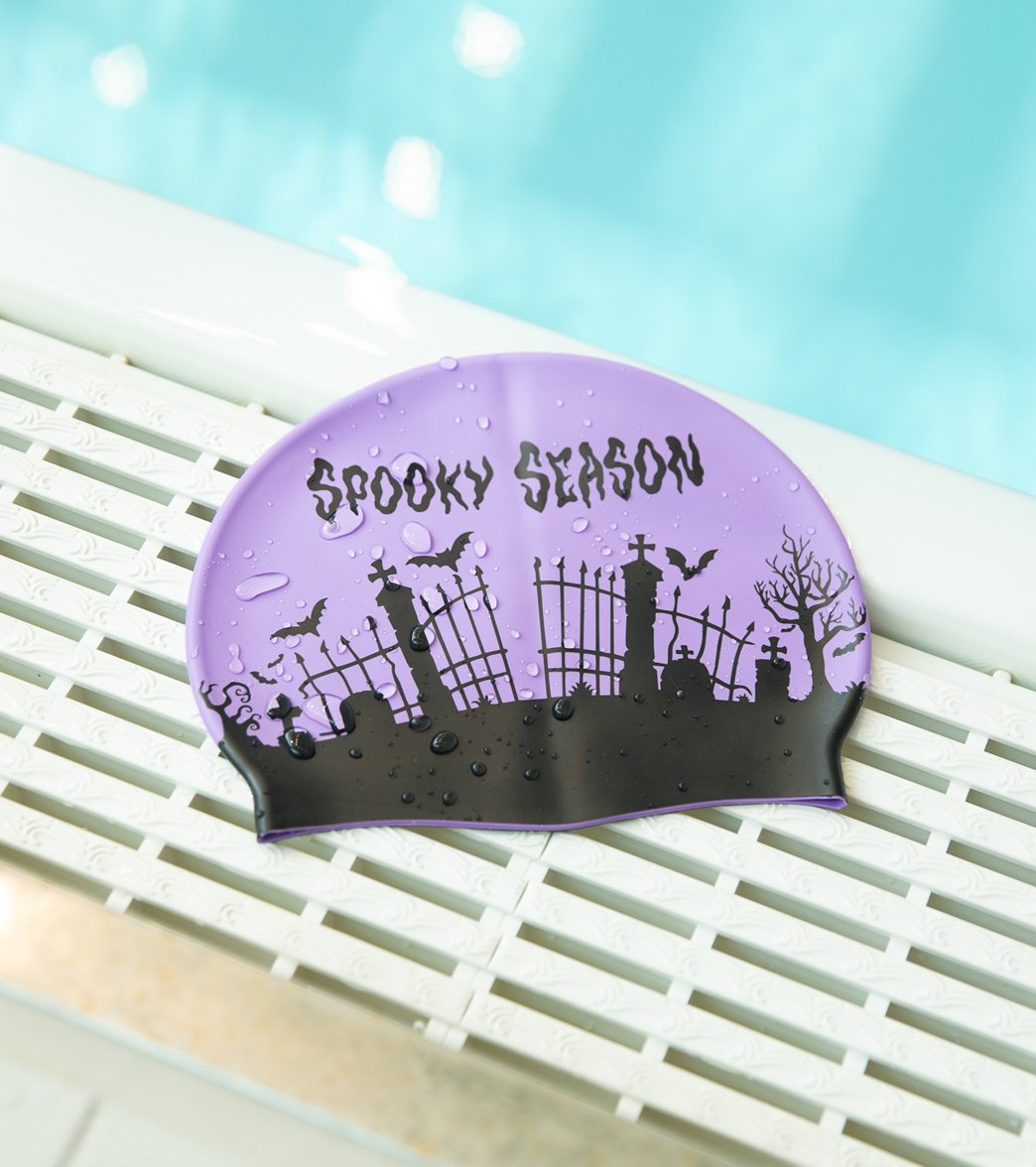 Bulk order on Sporti Spooky Season Silicone Swim Cap at SwimOutlet.com