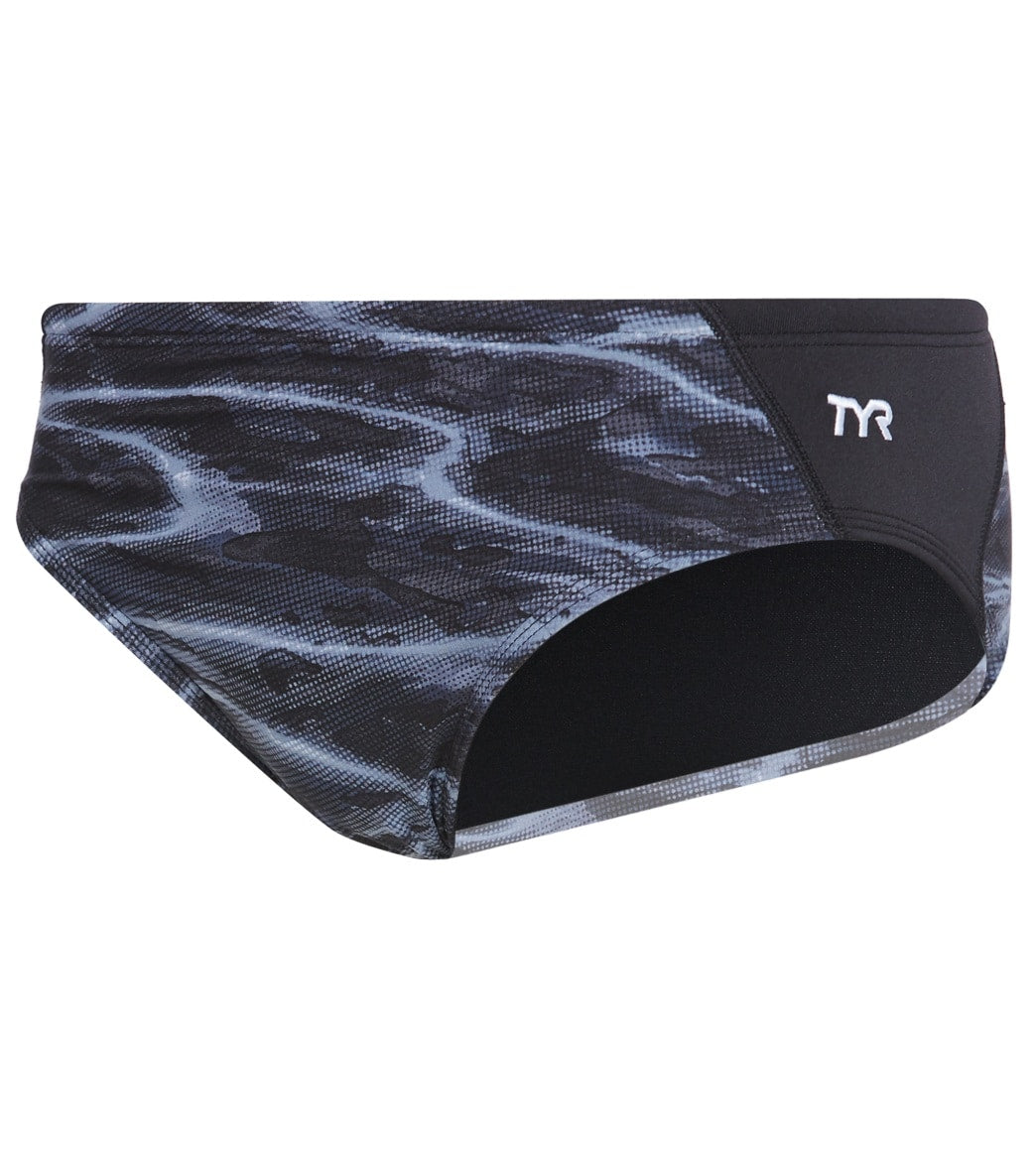 TYR Men's Lambent Blade Racer Brief Swimsuit at SwimOutlet.com