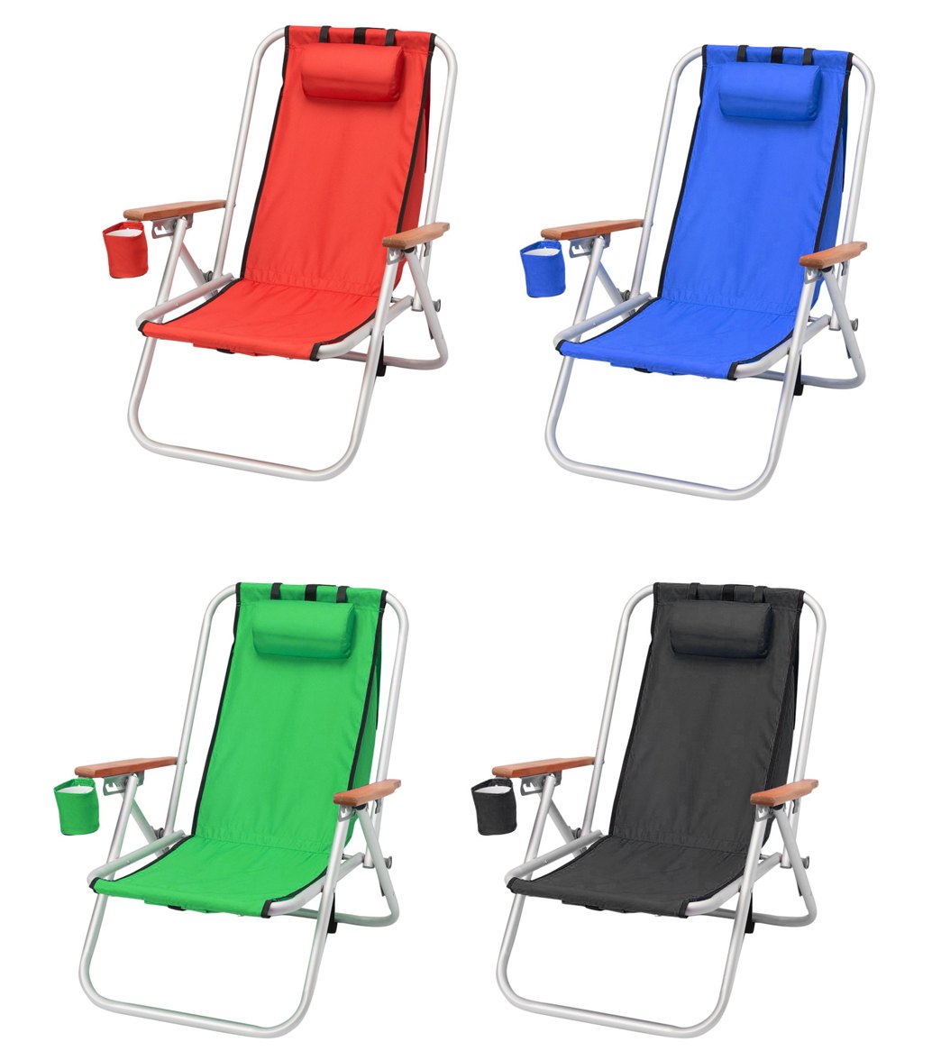 Wet Products WearEver HI Back Aluminum Backpack Beach Chair at ...