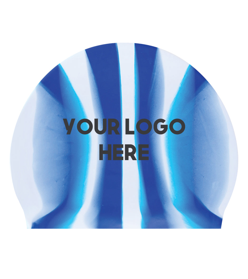Custom Multicolor Silicone Swim Caps at SwimOutlet.com