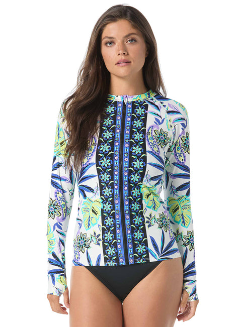 Beach House Women's Aruba Bloom Ava Rash Guard at SwimOutlet.com