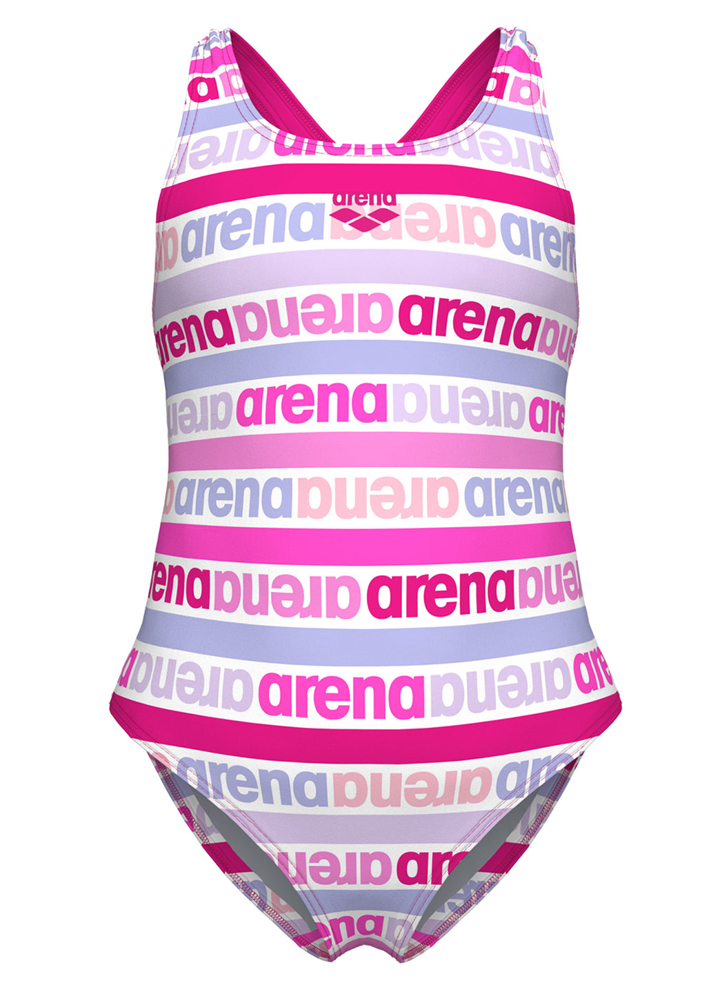 Arena Girls' Logo Friends Pro Back One Piece Swimsuit (Toddler, Little ...