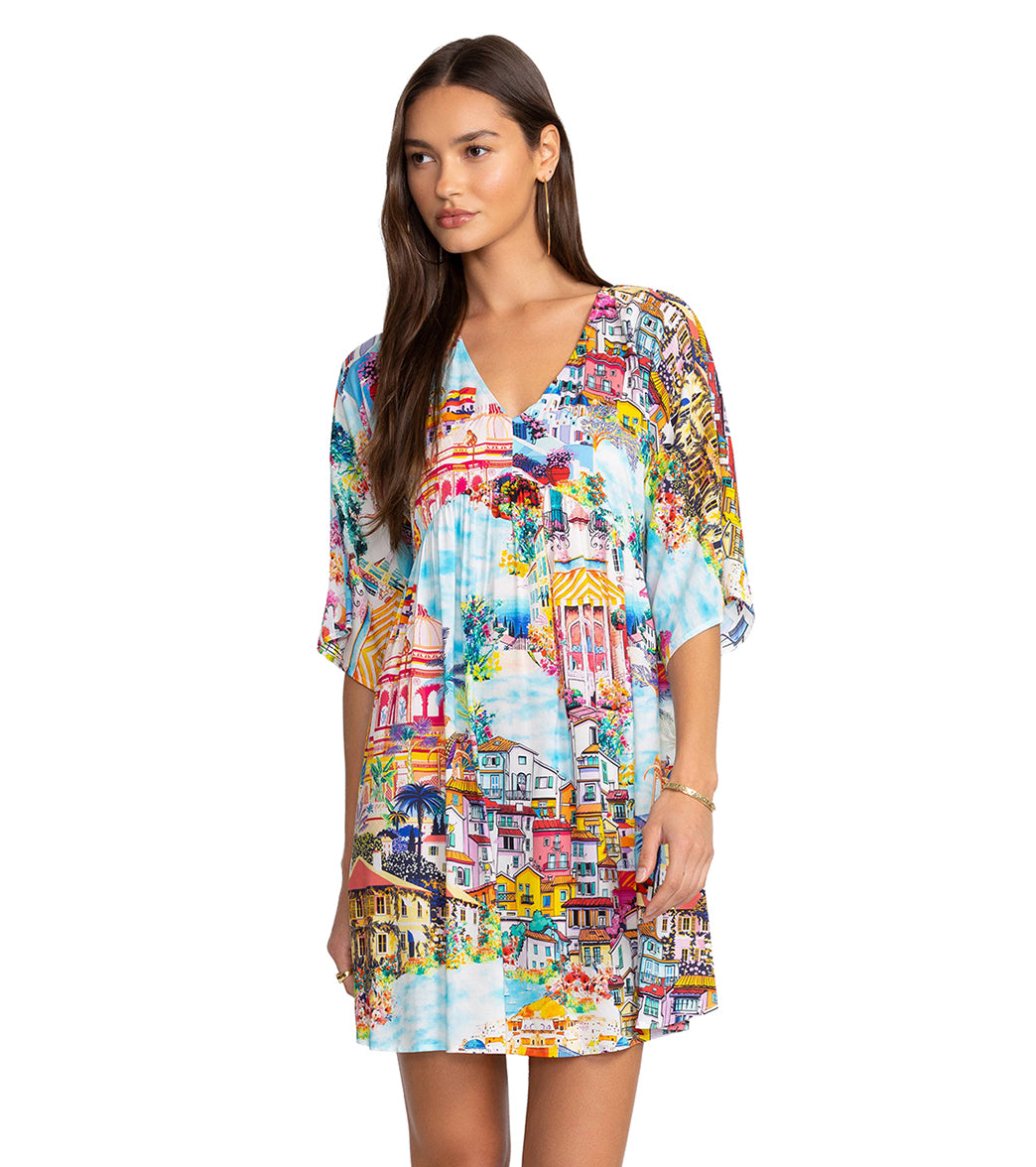 Johnny Was Women's Cannes A-Line Cover Up Dress at SwimOutlet.com