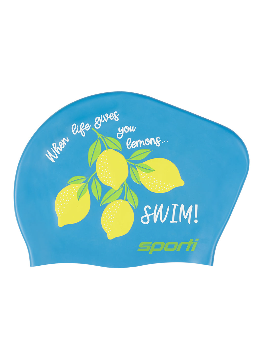 Sporti Lemonade Long Hair Bun Silicone Swim Cap at SwimOutlet.com